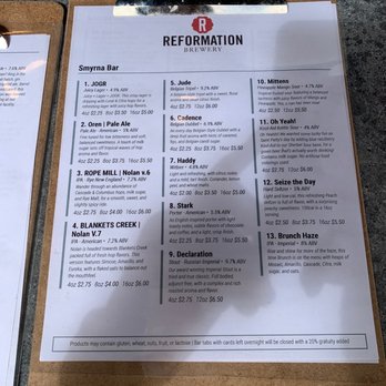 REFORMATION BREWERY - SMYRNA - Updated April 2025 - 55 Photos & 27 ...