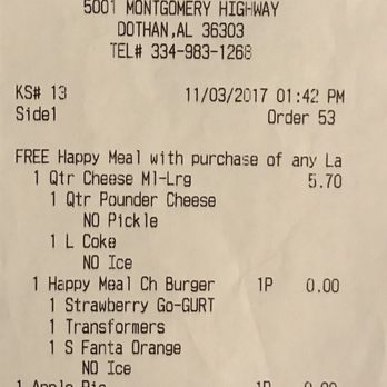 MCDONALD’S - Updated September 2025 - 5001 Montgomery Hwy, Dothan ...