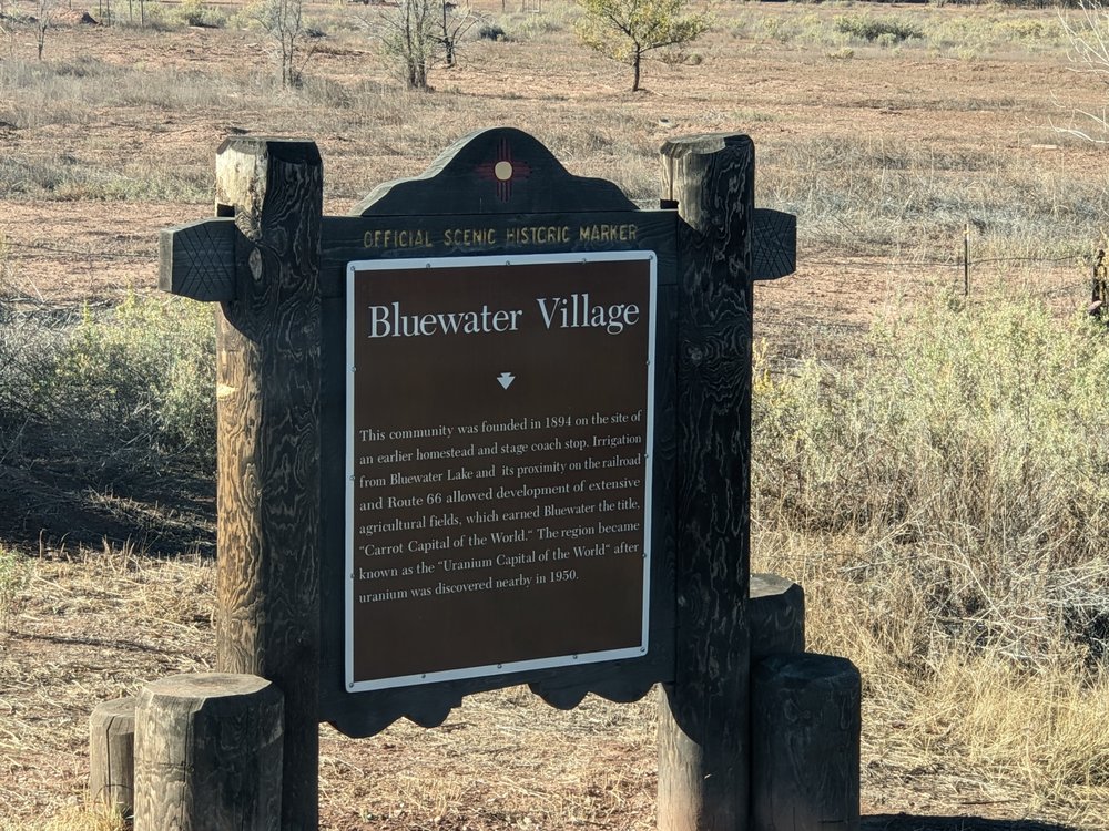 BLUEWATER VILLAGE HISTORICAL MARKER - 18 Main St, Bluewater, New Mexico ...