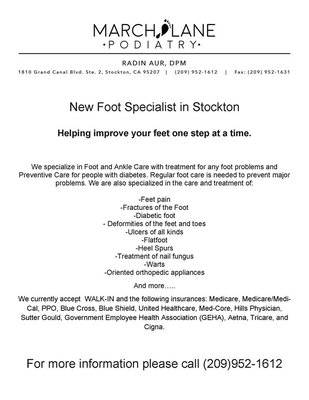 MARCH LANE PODIATRY - Updated December 2025 - 1810 Grand Canal Blvd ...