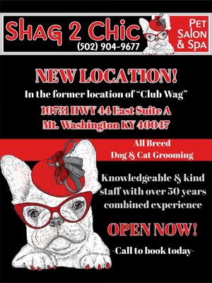 SHAG 2 CHIC PET SALON AND SPA - 10731 Hwy 44 E, Mount Washington ...