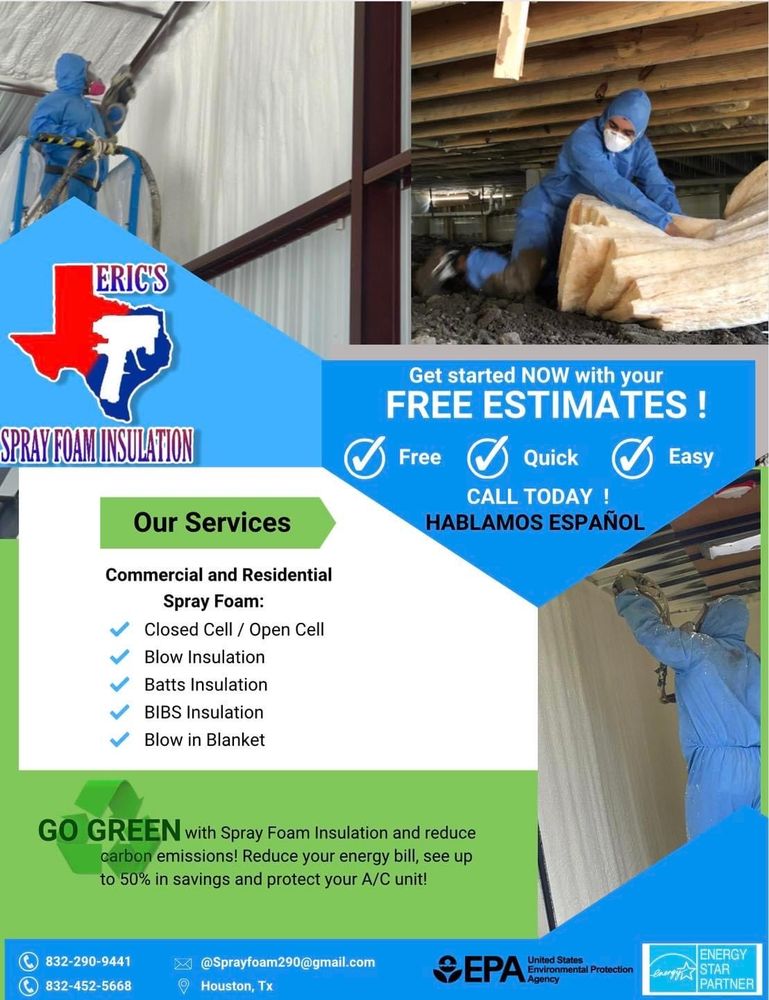 ERIC’S SPRAY FOAM INSULATION - Updated April 2024 - Request a Quote ...