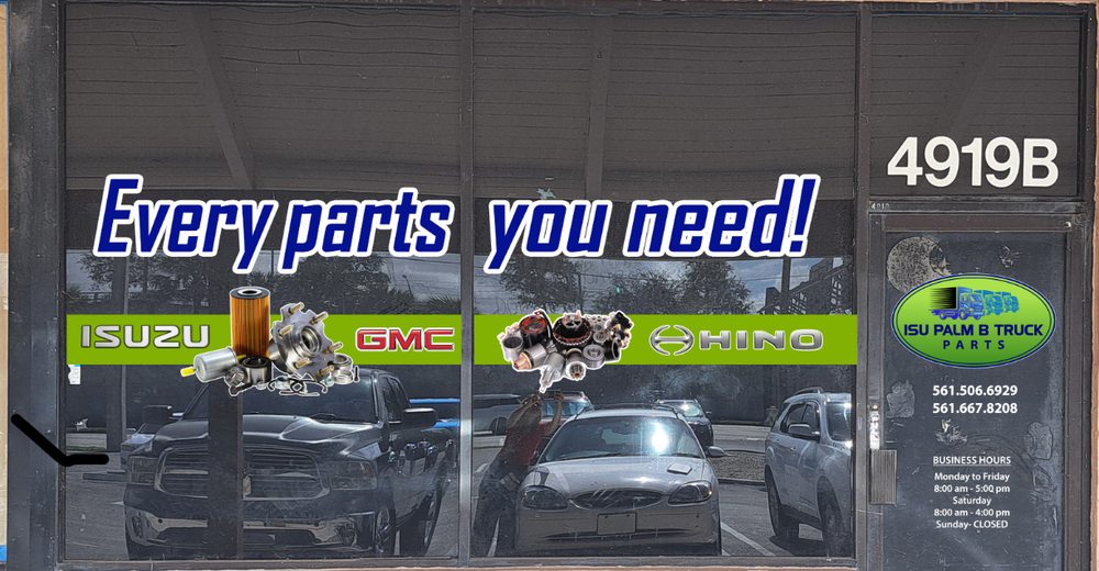 ISU PALM B TRUCK PARTS - Updated November 2025 - Request a Quote - 4919 ...