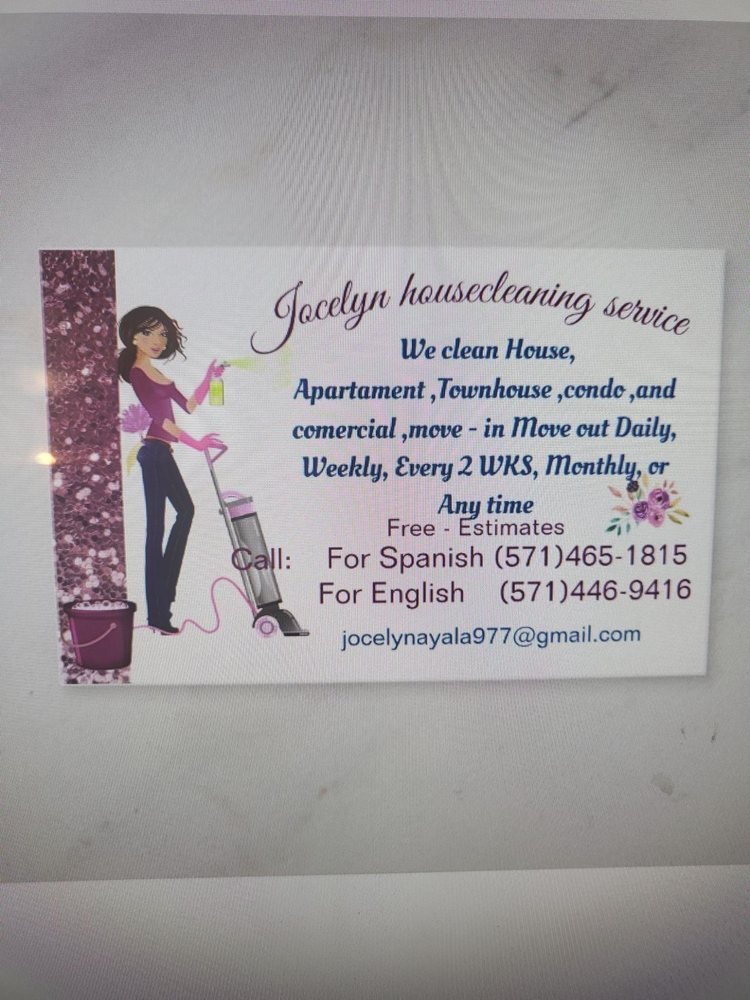 JOCELYN HOUSECLEANING SERVICE - Request a Quote - Herndon, Virginia ...