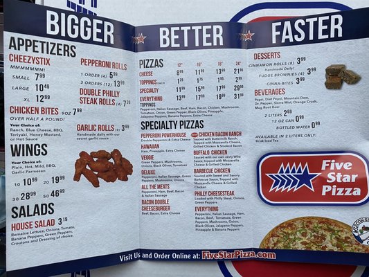 FIVE STAR PIZZA - Updated October 2024 - 27 Photos & 42 Reviews - 294 N ...