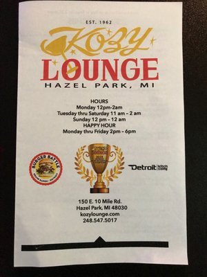 KOZY LOUNGE - 41 Photos & 22 Reviews - Sports Bars - 150 E 10 Mile Rd ...
