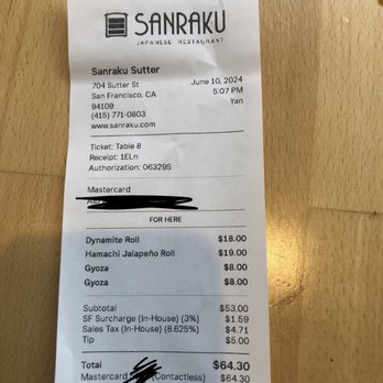 SANRAKU - Updated July 2024 - 2106 Photos & 1948 Reviews - 704 Sutter ...