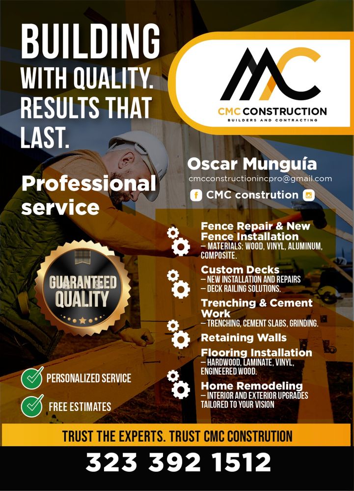 CMC CONSTRUCTION - Updated September 2025 - Request Consultation - 4936 Live Oak St, Cudahy ...