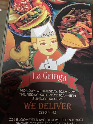 TACOS LA GRINGA - 547 Bloomfield Ave, Bloomfield, New Jersey - Tacos - Restaurant Reviews ...