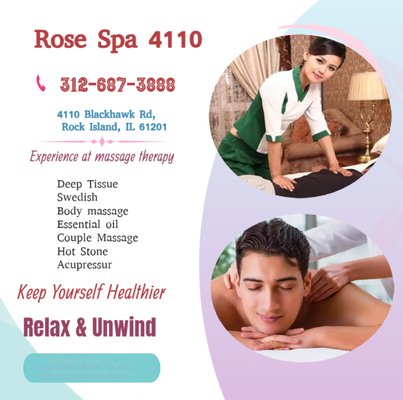 ROSE SPA 4110 - Updated October 2025 - 4110 Blackhawk Rd, Rock Island ...