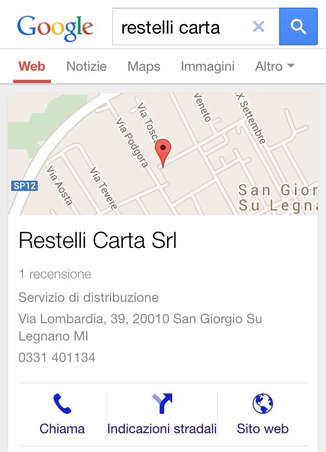 RESTELLI CARTA - Via Lombardia, 39, S. Giorgio Su Legnano, Milano, Italy - Yelp