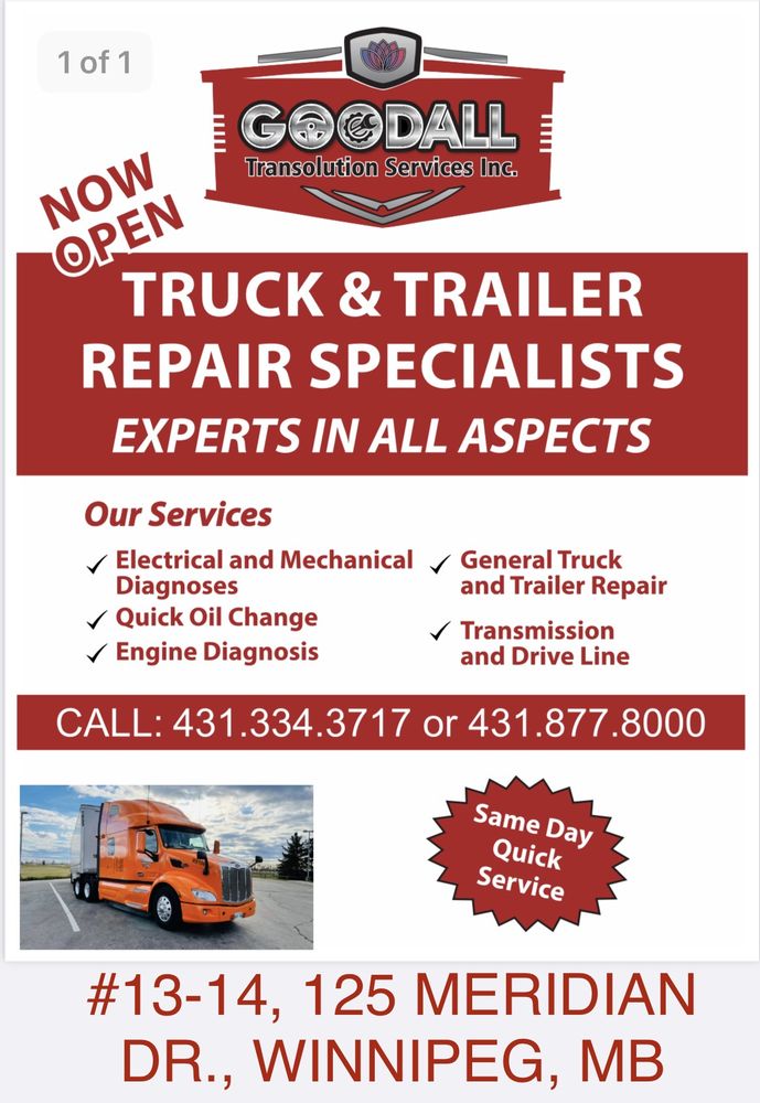 GOODALL TRANSOLUTION SERVICES - Updated December 2025 - 201 Emes Road ...