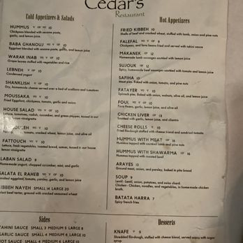 CEDAR’S RESTAURANT - 296 Photos & 296 Reviews - 7732 W Sand Lake Rd ...