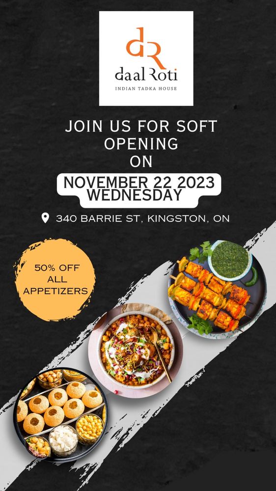 DAAL ROTI - Updated October 2025 - 340 Barrie Street, Kingston, Ontario ...