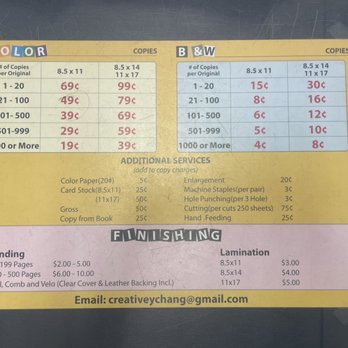 Printing and copying services near me store