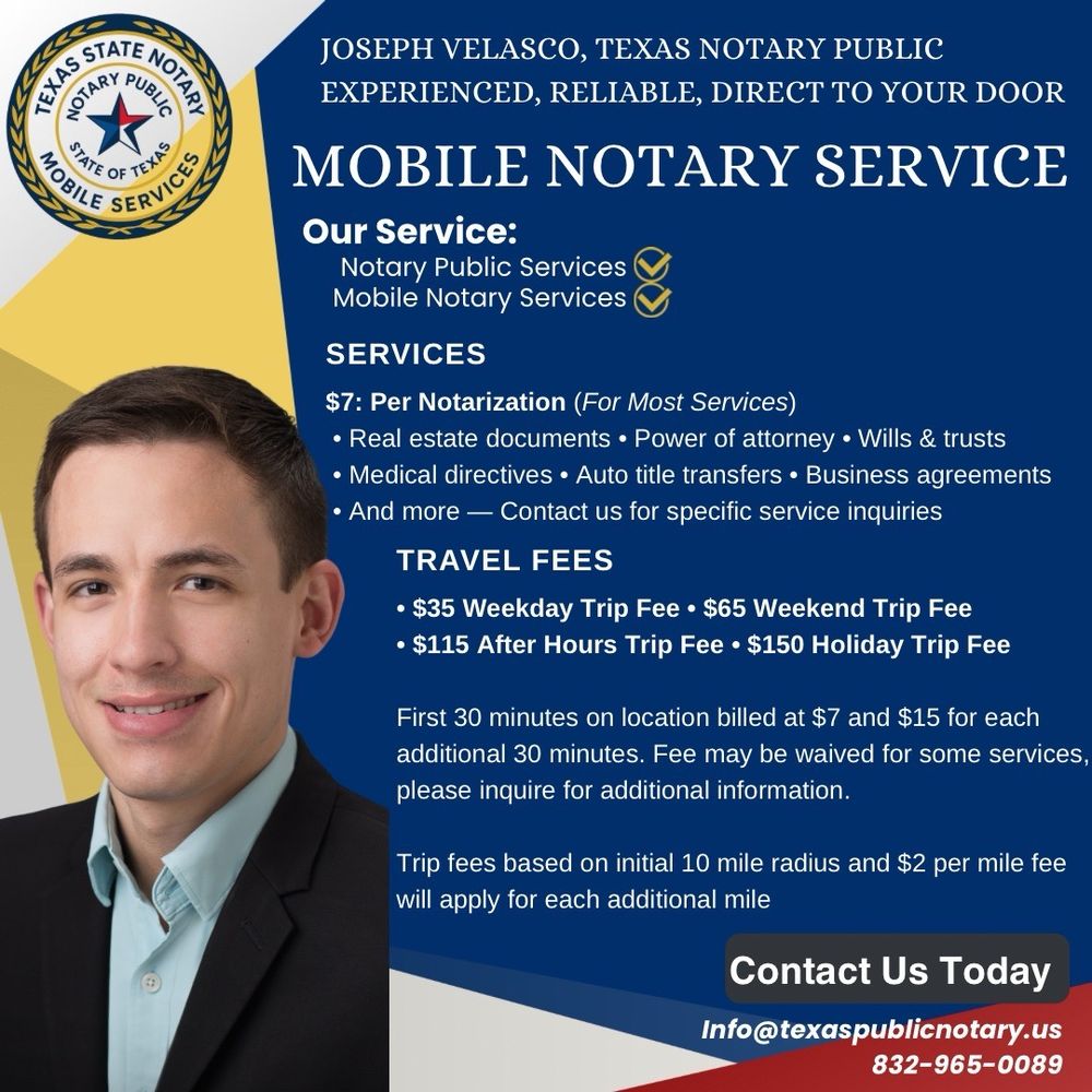 Same Day Service at Texas State Notary - Updated April 2025 - Houston ...