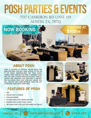 POSH EVENT CENTERS - Updated July 2025 - 7517 Cameron Rd, Austin, Texas ...