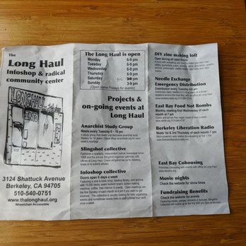 THE LONG HAUL INFOSHOP - Updated December 2025 - 14 Reviews - 3124 ...