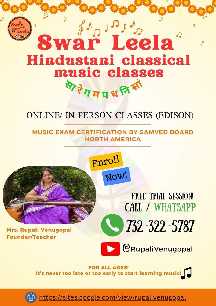 SWAR LEELA MUSIC SCHOOL - Updated February 2025 - 55 Denise Dr, Edison ...