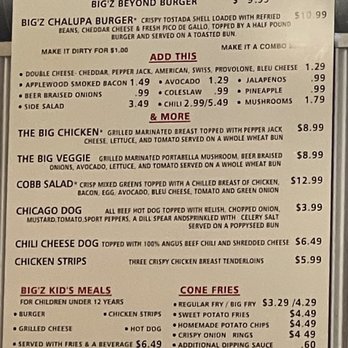 BIGZ BURGER JOINT - Updated November 2025 - 216 Photos & 308 Reviews ...