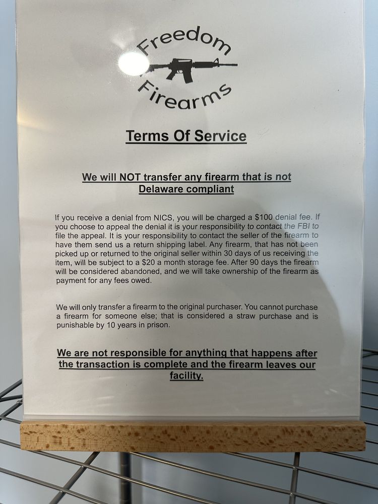 FREEDOM FIREARMS - Updated December 2025 - 503 Maiden Ct, Middletown ...