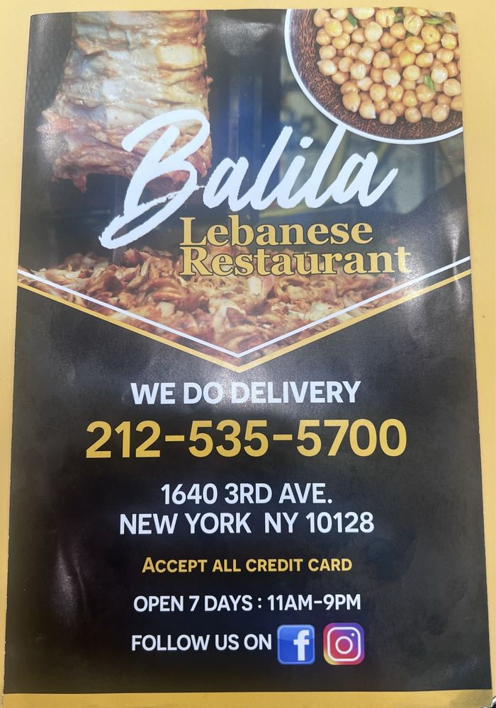 BALILA LEBANESE RESTAURANT - Updated July 2024 - 1636 3rd Ave, New York ...