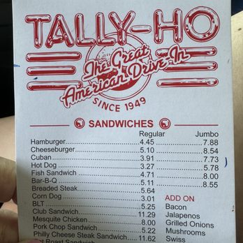 TALLY-HO DRIVE IN - Updated January 2026 - 37 Photos & 84 Reviews ...