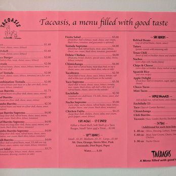 TACOASIS - Updated December 2025 - 23 Reviews - 1140 Hwy 3 S ...