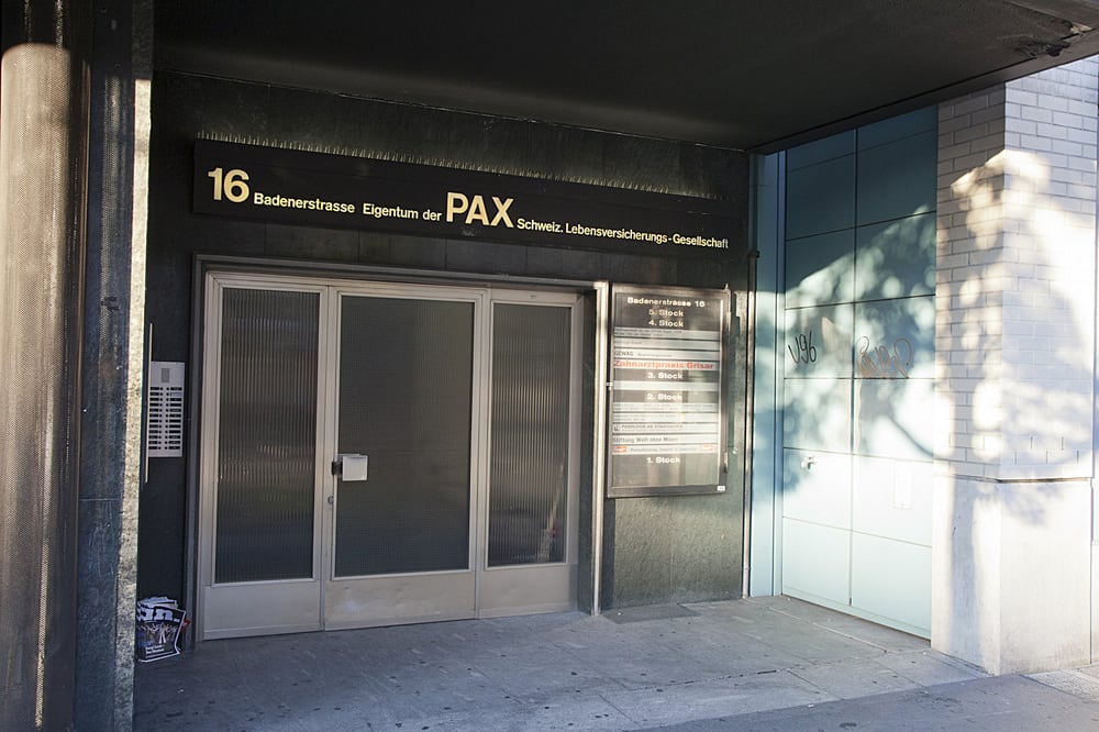 PAX SCHWEIZERISCHE LEBENSVERSICHERUNGS GESELLSCHAFT - Badenerstrasse 16 ...