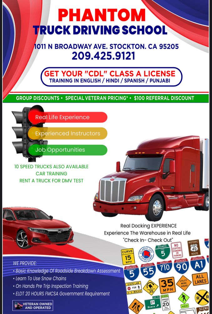 PHANTOM TRUCK DRIVING SCHOOL - Updated December 2025 - 1011 N Broadway ...