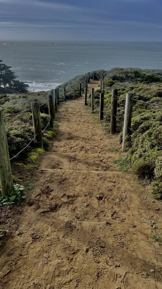 BAKER BEACH SAND LADDER near Lincoln Blvd, San Francisco, California ...