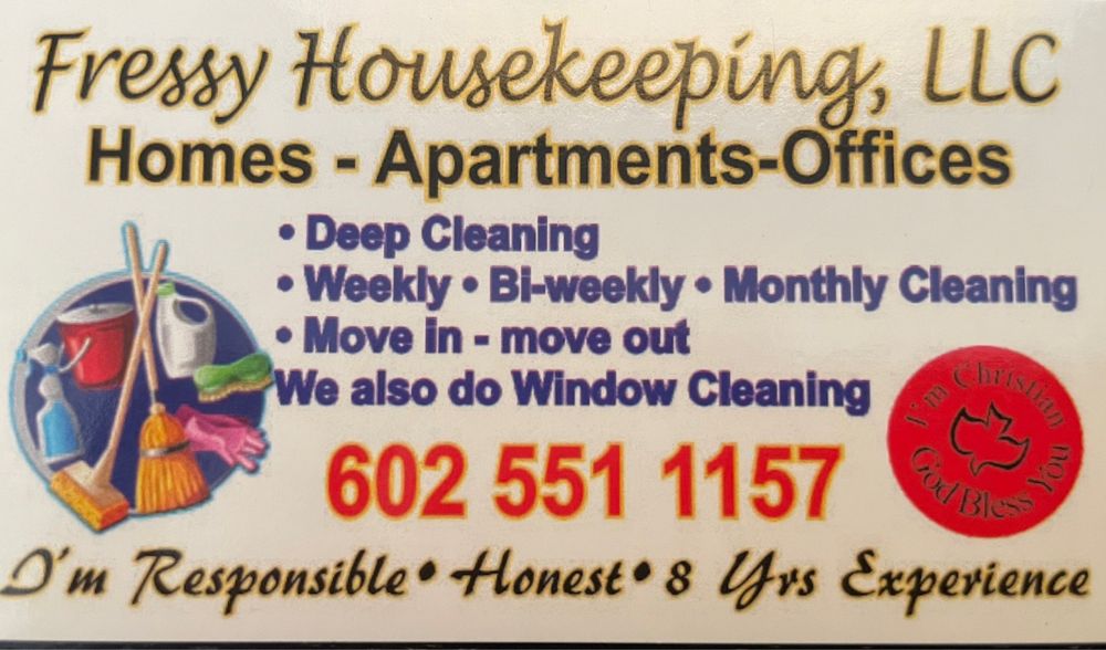 FRESSY HOUSEKEEPING - Updated March 2025 - Phoenix, Arizona - Home ...