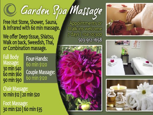 GARDEN SPA MASSAGE - Updated October 2025 - 11 Photos & 12 Reviews ...