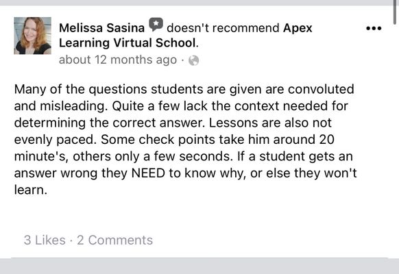 APEX LEARNING VIRTUAL SCHOOL - Updated December 2025 - 94 Reviews ...