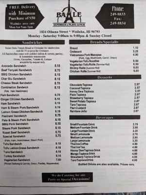 BA-LE SANDWICHES - 139 Photos & 92 Reviews - Sandwiches - 1824 Oihana ...