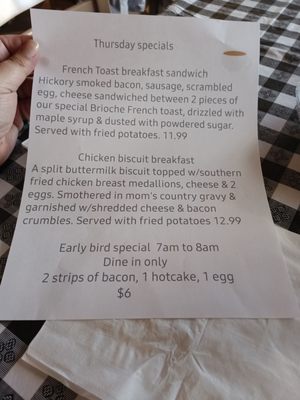 Mama’S Breakfast Menu: Mama’S Breakfast Table Menu – ACTNCI