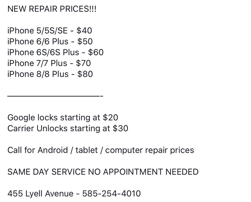 QUICK FIX REPAIRS - Updated January 2026 - 455 Lyell Ave, Rochester ...
