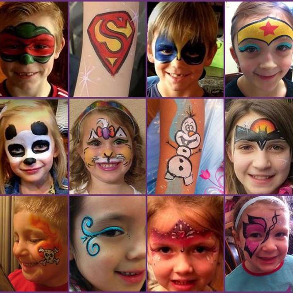 Simple Superhero Face Painting Ideas