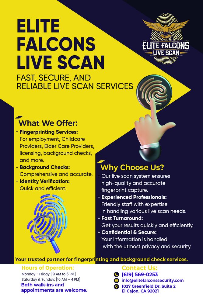 ELITE FALCONS SECURITY - Updated January 2026 - Request a Quote - 1027 Greenfield Dr, El Cajon ...