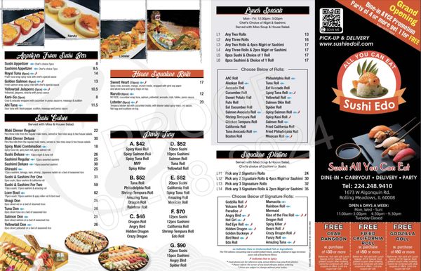 SUSHI EDO - Updated October 2025 - 149 Photos & 50 Reviews - 1673 W Algonquin Rd, Rolling ...