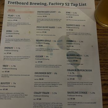 FRETBOARD BREWING - FACTORY 52 - Updated October 2025 - 19 Photos ...