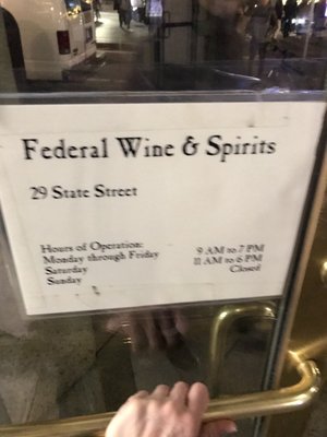 FEDERAL WINE & SPIRITS - Updated May 2025 - 54 Reviews - 29 State St ...