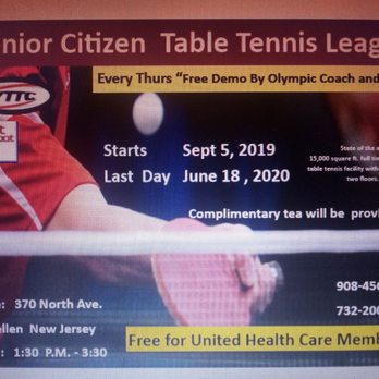 LILY YIP TABLE TENNIS CENTER - Updated October 2025 - 10 Photos - 370 N ...