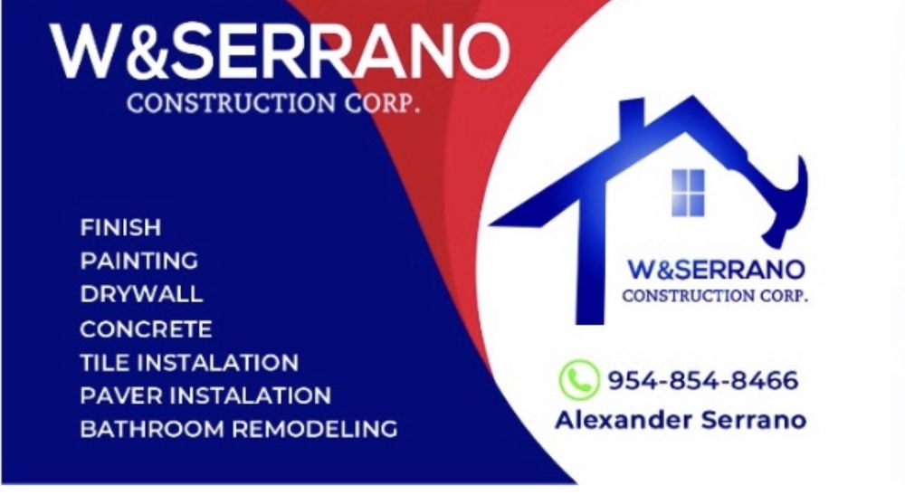W&SERRANO CONSTRUCTION - Updated June 2025 - Hollywood, Florida - Painters - Phone Number - Yelp
