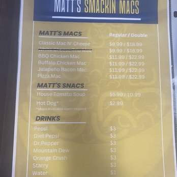 MATT’S SMACKIN MACS - Updated December 2025 - 105 Photos & 57 Reviews ...
