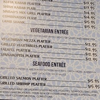 SINBAD MEDITERRANEAN GRILL - Updated December 2025 - 20 Photos & 12 ...