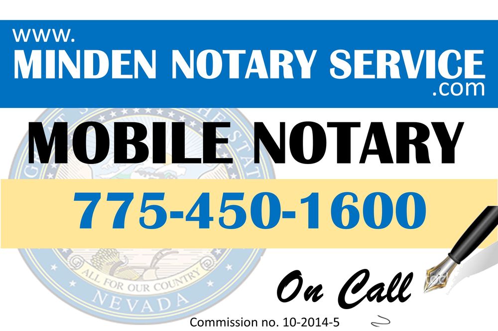 MINDEN NOTARY SERVICE - Updated September 2025 - Gardnerville, Nevada ...