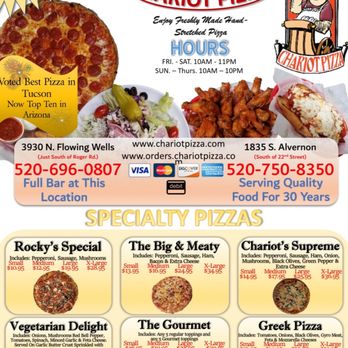 CHARIOT PIZZA - Updated January 2026 - 92 Photos & 196 Reviews - 1835 S ...