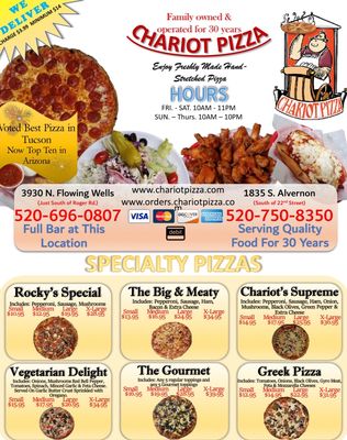 CHARIOT PIZZA - Updated September 2025 - 91 Photos & 193 Reviews - 1835 ...
