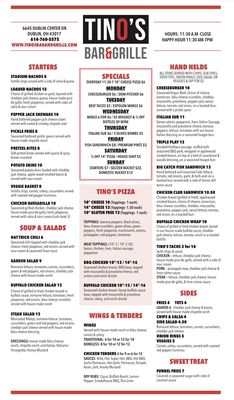 TINO’S BAR & GRILLE - Updated November 2025 - 6645 Dublin Center Dr ...